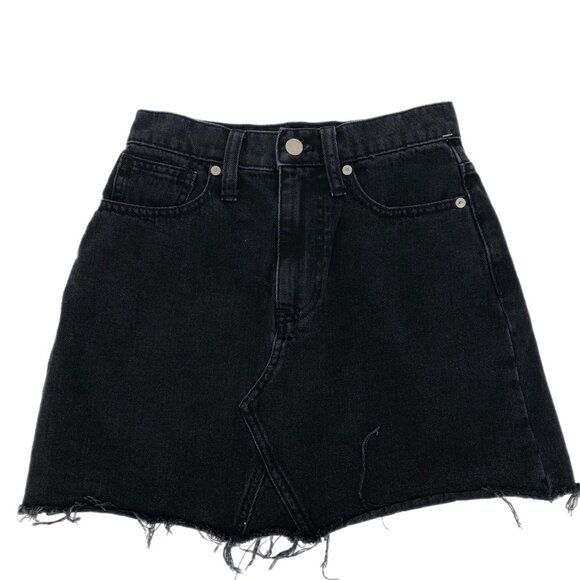 Madewell | Skirts | Madewell Black All Seasons Mini Skirt Button ...